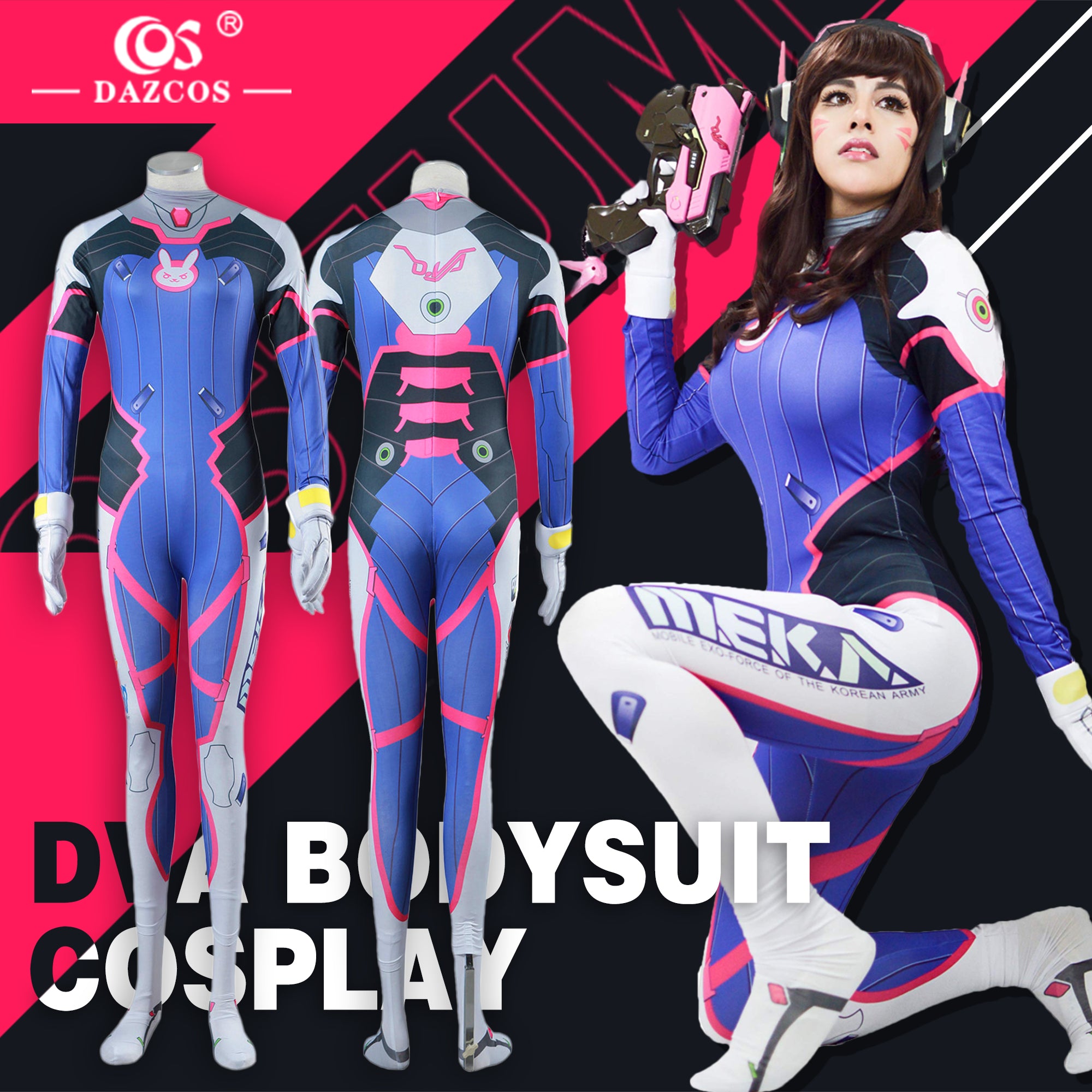 Unveil Your Inner Hero with overwatch DVa bodysuit Prime Cosplay Pick – DAZCOS