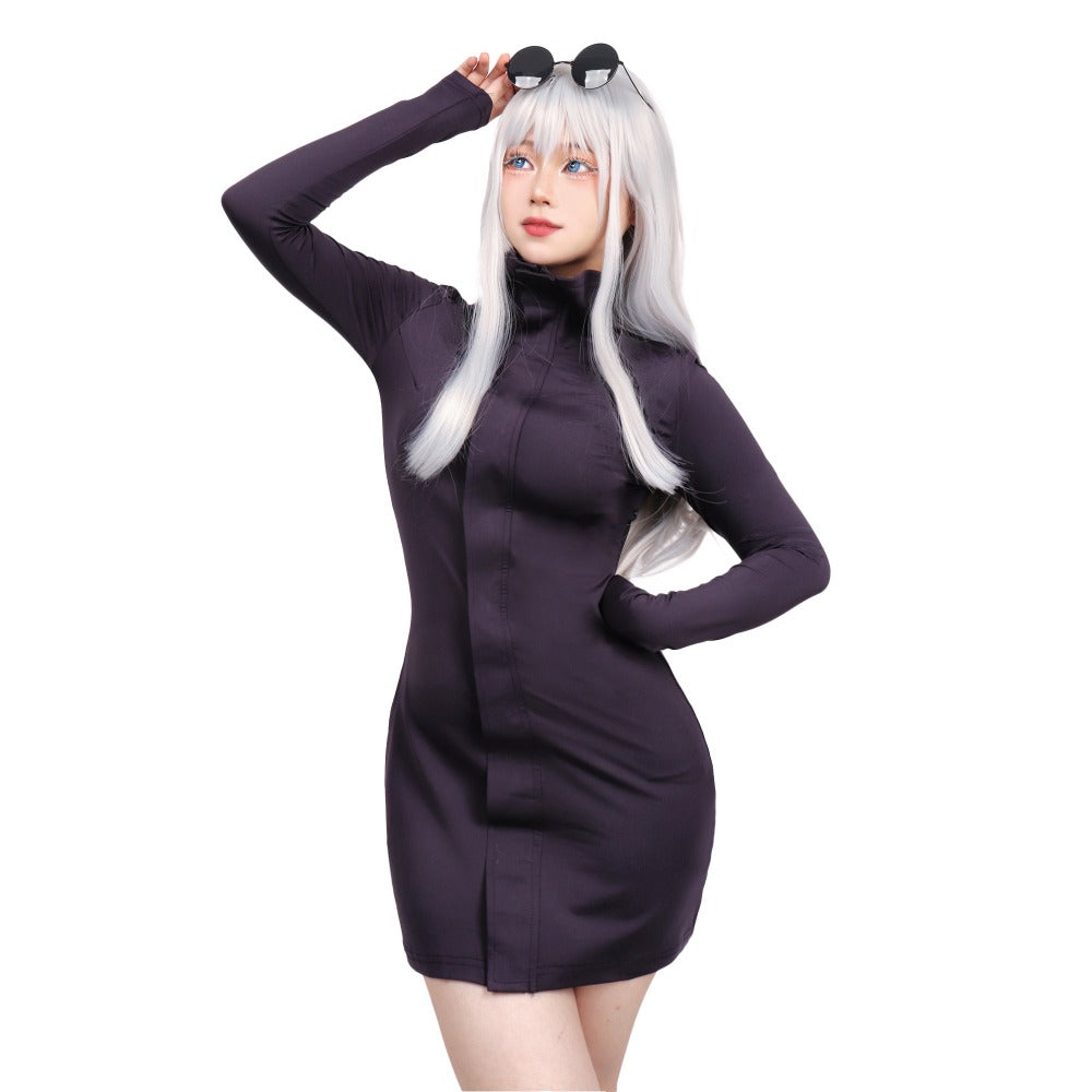 Female Gojo Satoru Cosplay Available With Bodycon Dress & Glasses – DAZCOS