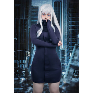 Female Gojo Satoru Cosplay Available With Bodycon Dress & Glasses – DAZCOS