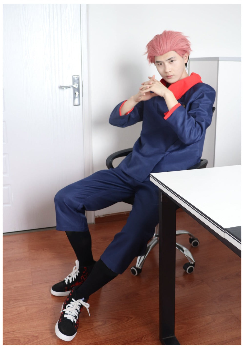 Buy US Size Yuji Cosplay Costume Hooded Jacket Pants | Dazcos – DAZCOS